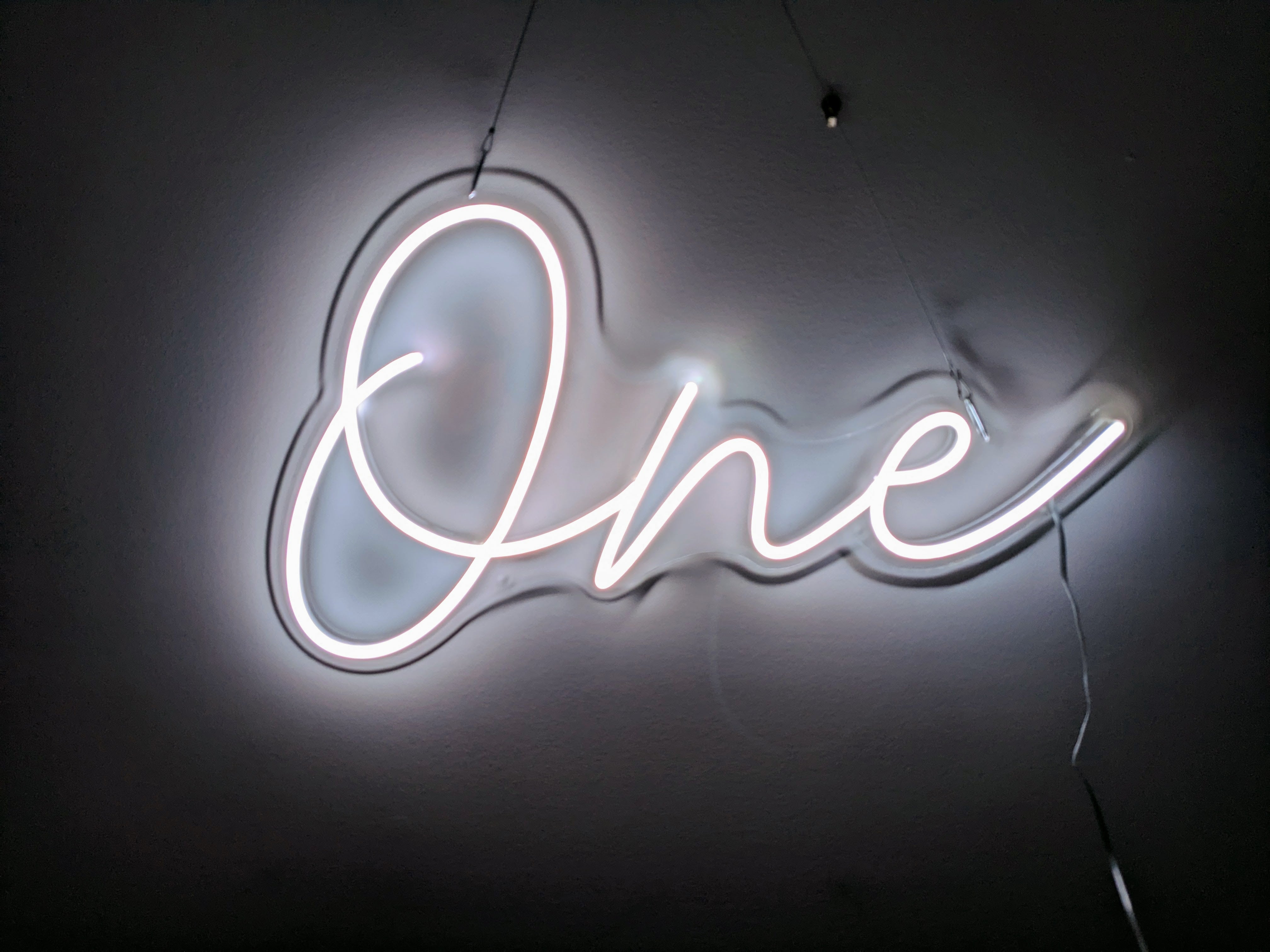 One (Multicoloured) Neon Sign For Hire – Neon Daddy