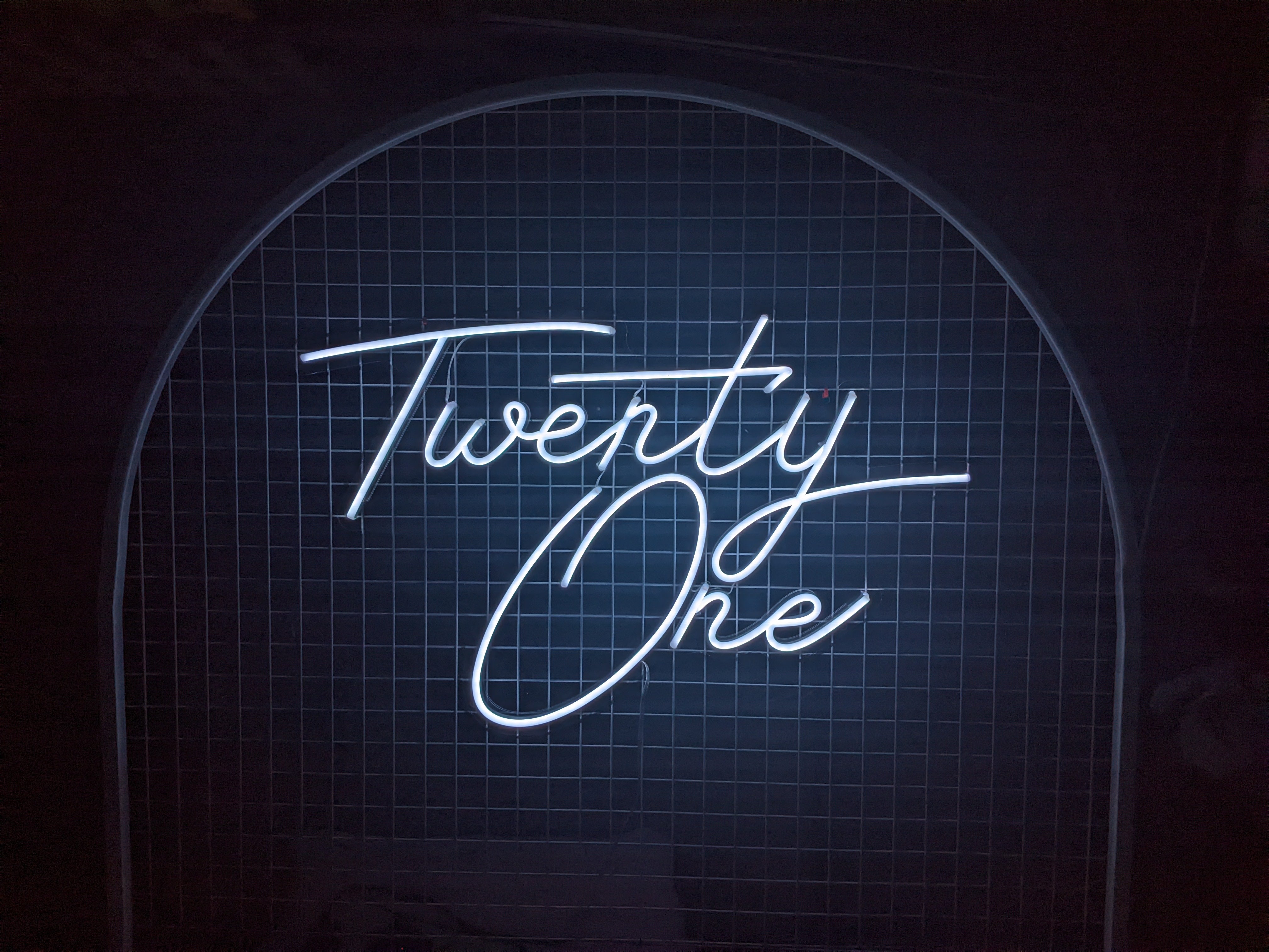 Twenty One (Multicoloured) Neon Sign - For Hire – Neon Daddy