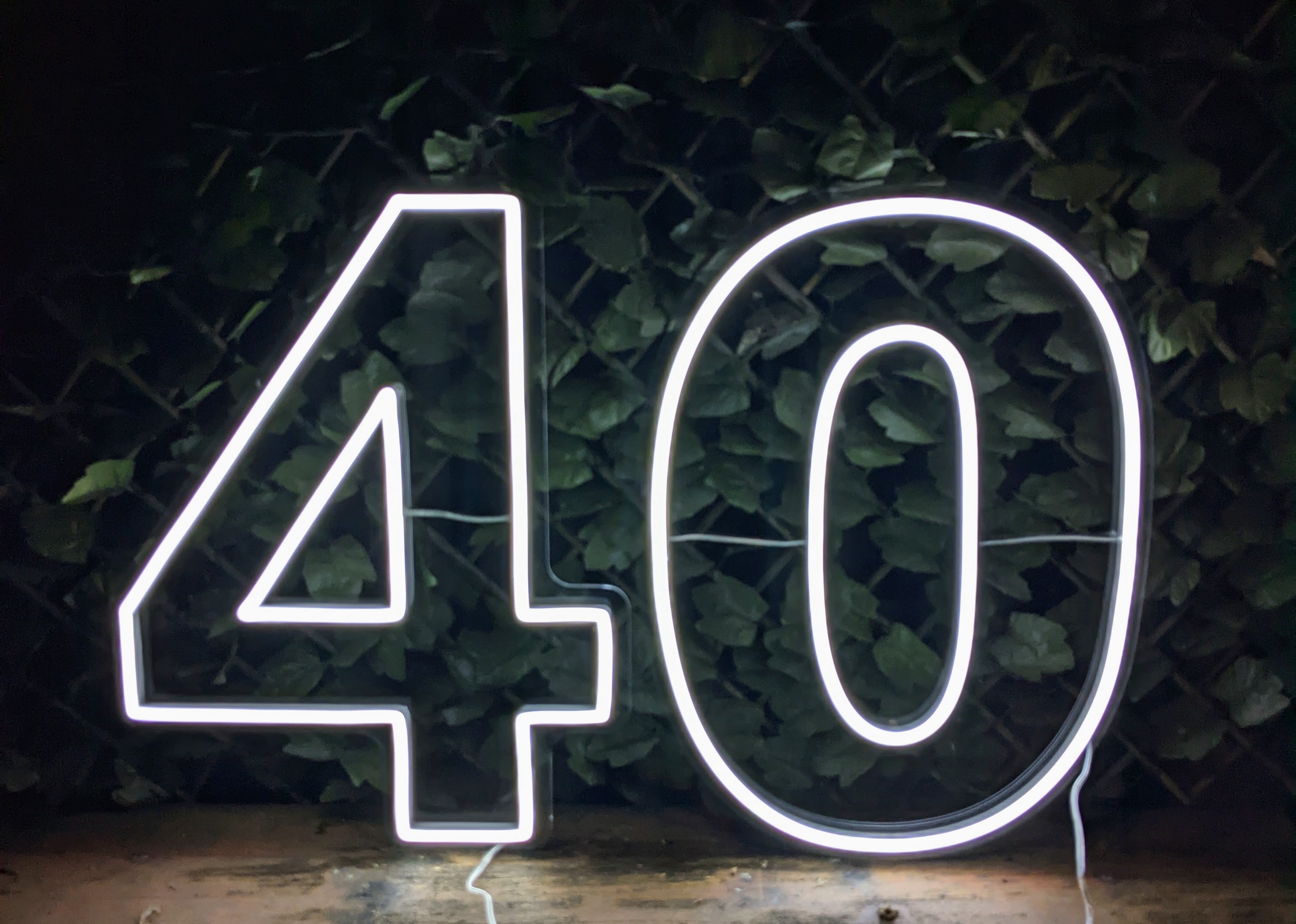 "40" Neon Sign For Hire – Neon Daddy